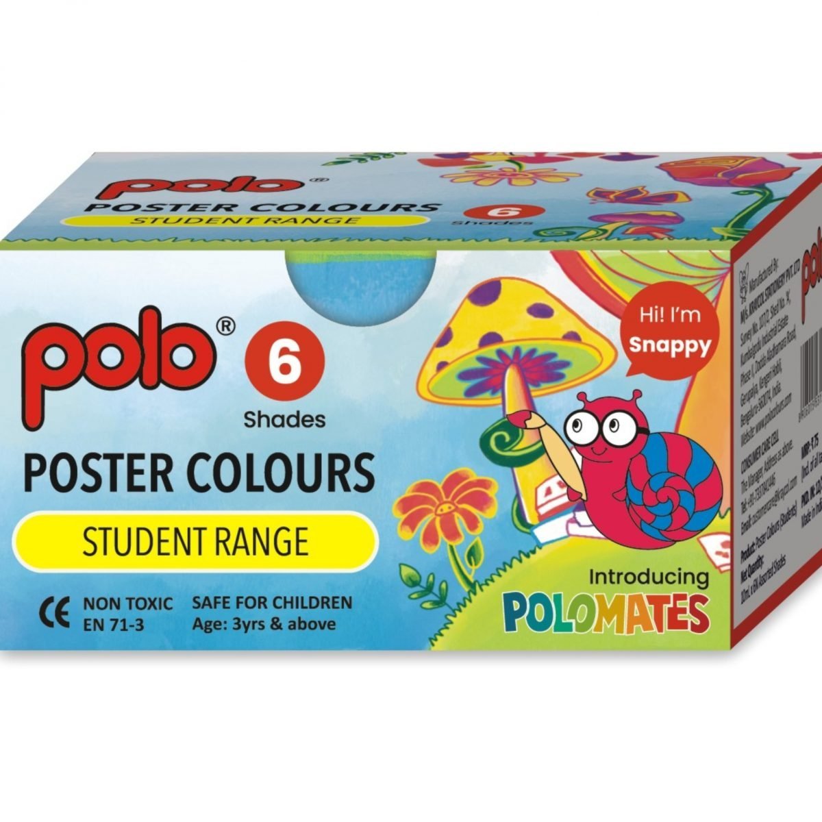 POLO WILD KINGDOM PLASTIC CRAYONS 15 SHADES IN BOX - Polo Colours