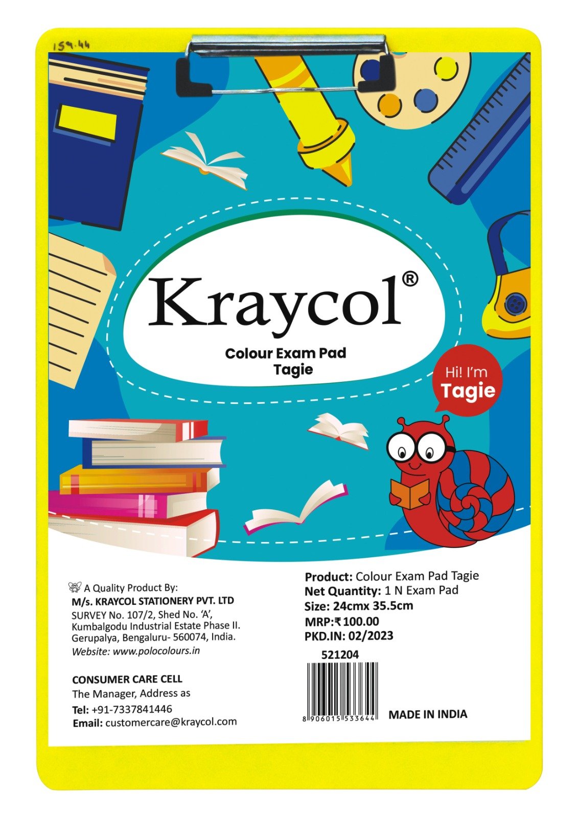 EXAM PAD (24 X 35.5 ) COLOUR TAGIE - Polo Colours